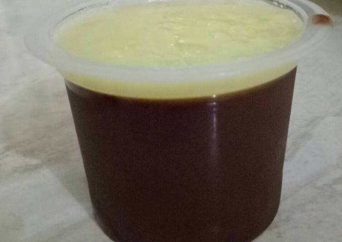 Resep Puding coklat dengan Fla simple 😊 oleh Calcarclay's Kitchen - Cookpad