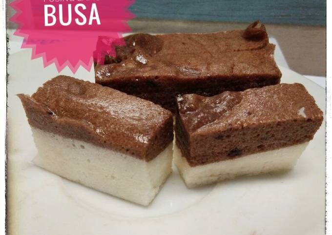 Resep Puding lapis busa oleh D'skyblue Kitchen - Cookpad