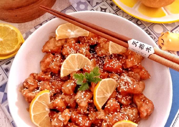 Resep Ayam Saus Lemon oleh Ine Setiawati - Cookpad