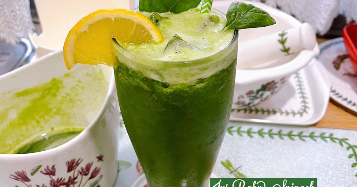 Resipi 👩‍🍳Jus Baby Spinach🍀 oleh Mahadiah - Cookpad