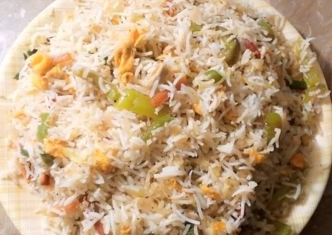 Chicken Vegetable Rice Recipe by Sidra Hasan - Cookpad