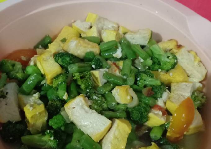 Resep Tumis Simple Tahu Brokoli Buncis oleh AFadilha - Cookpad