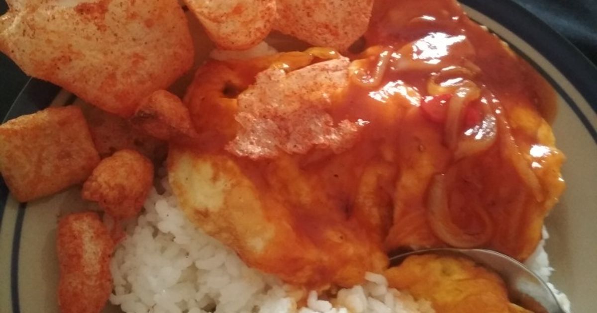 Resep Nasi Telur Saos Asem Manis oleh Dapurpraktis - Cookpad