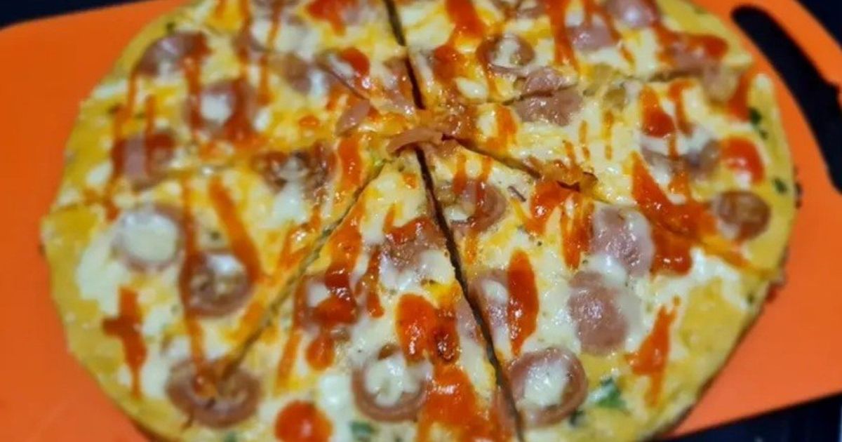Resep Pizza Telur / Egg Pizza For Kiddos 😘 oleh Bedo Sari Anton - Cookpad