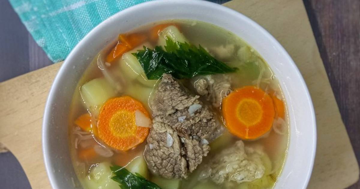 Resep Sup Daging Sapi oleh Mami Kenzie - Cookpad