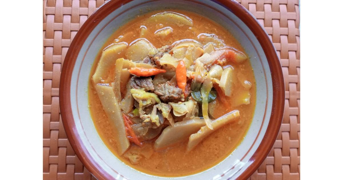 Resep Gulai Rebung & tetelan oleh Fatihatul Muali - Cookpad