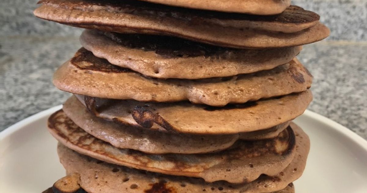 Pancakes Proteicos Chocolate Panqueques (Con Harina) Receta de Zoe ...