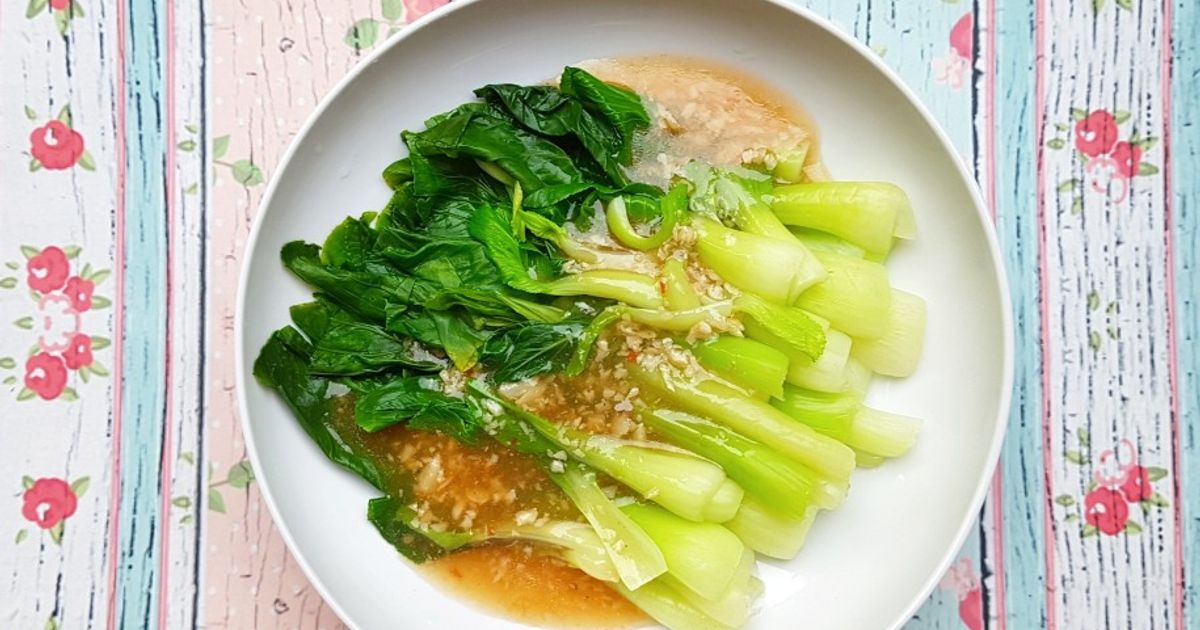 Resep Menu Sahur Praktis: Pakcoy Siram Baceman Bawang oleh Tituk SK ...
