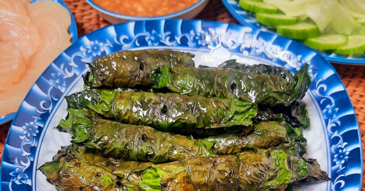 Grilled Beef Wrapped In Betel Leaves Recipe By Kim Dung