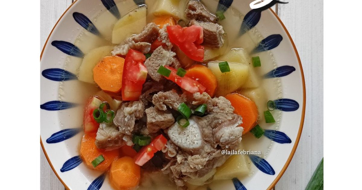 Resep Sup Daging Berempah oleh lailafebriana - Cookpad