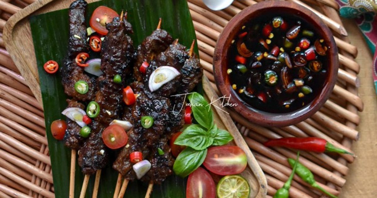 Resipi Sate Sedap Cicah Sambal Kicap oleh Jeehan Kitchen - Cookpad