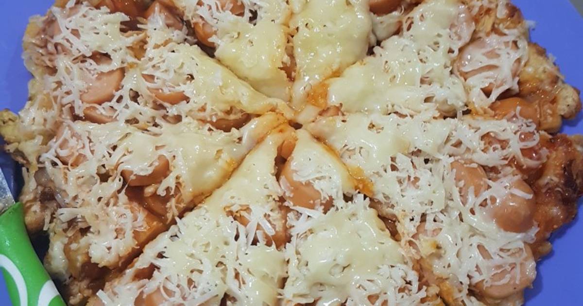 Resep Pizza roti simple oleh Lona Harsika - Cookpad