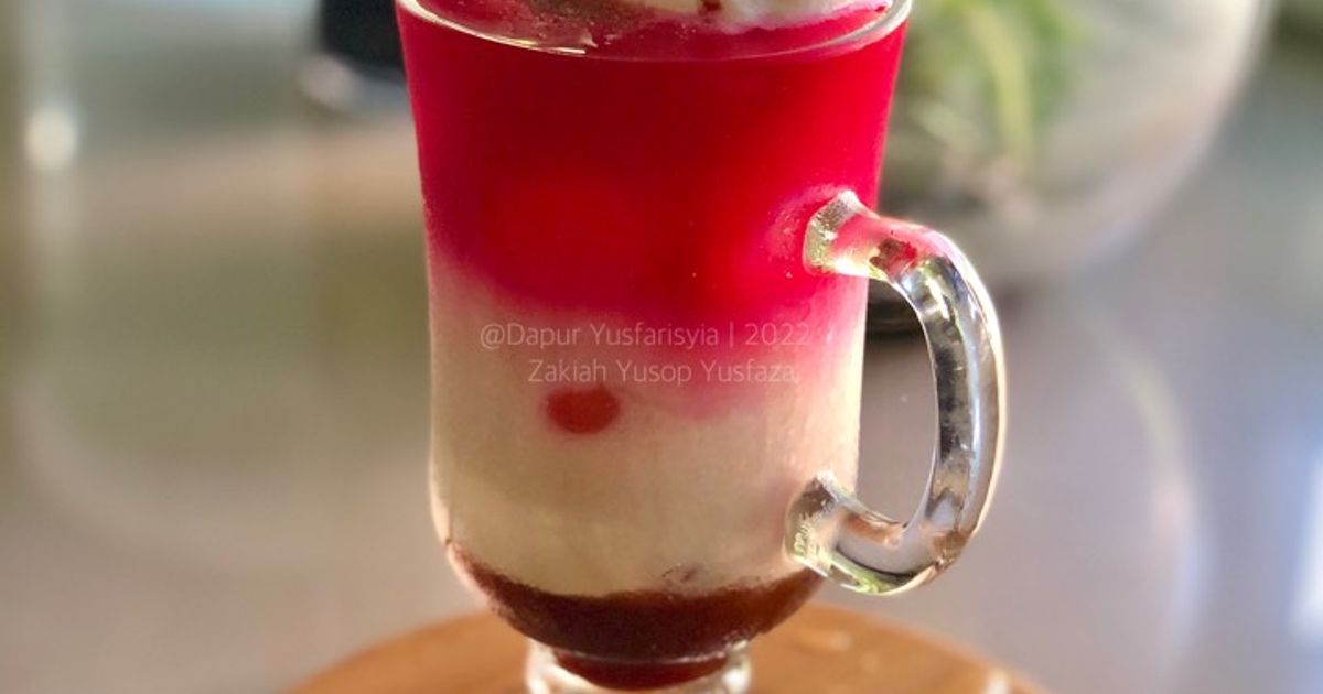 Resipi Sirap Bandung 3 Layer oleh Dapur Yusfarisyia - Cookpad