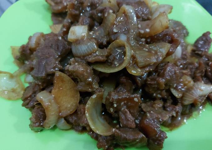 Resep Beef teriyaki oleh Neng Soraya latifah - Cookpad