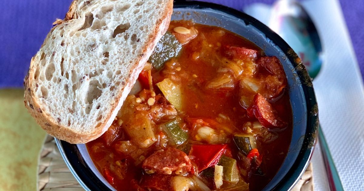 Bográcsos Bajusz Ratatouille (Francia Cukkinis Lecsó) | Katóka receptje ...