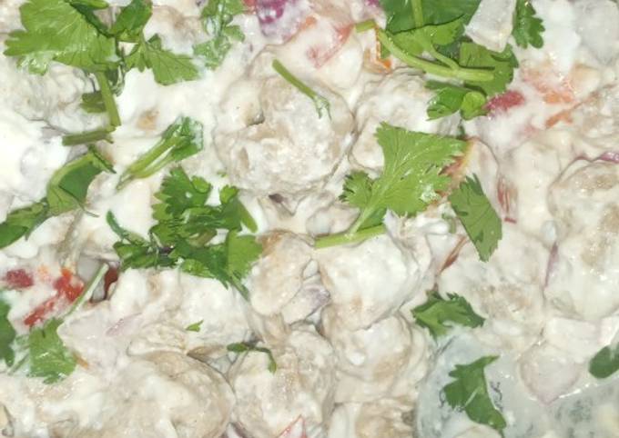 Nutritious And Delicious Soyabean Curd Salad 🥗 Recipe By 👑adv Pooja🤴 Rajvanshi ⚖ Cookpad