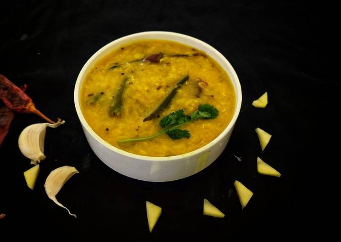 Raw Mango Dal Recipe by Crazy Cookie - Cookpad