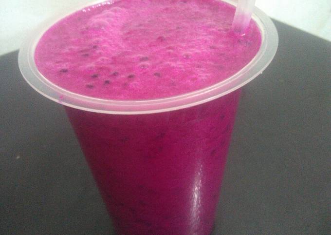 Resep Juice buah naga oleh Keluarga kami - Cookpad