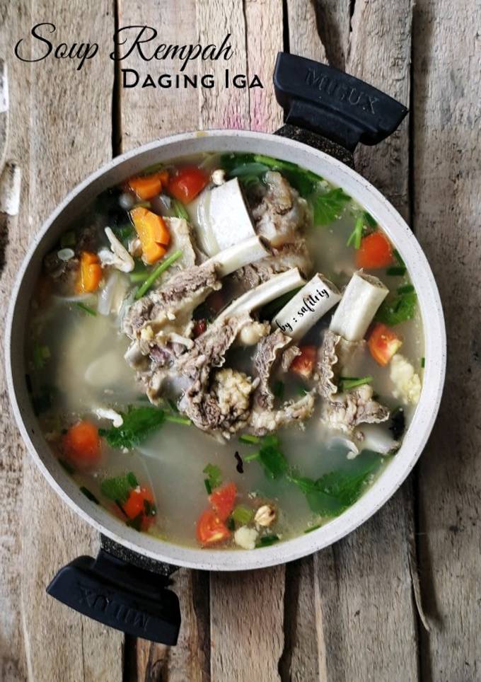Resep Soup Iga Daging Sapi Khas Jakarta oleh Safitri Yunitasari - Cookpad
