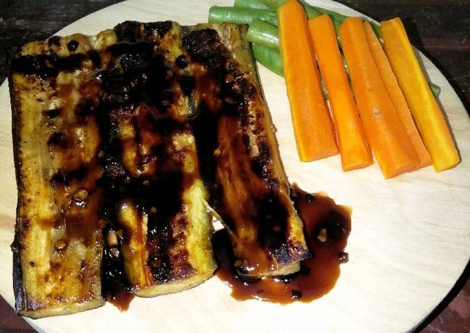 Resep "Unagi" Ala Ala dari Terong (Steak Terong) Saos Blackpapper oleh ...