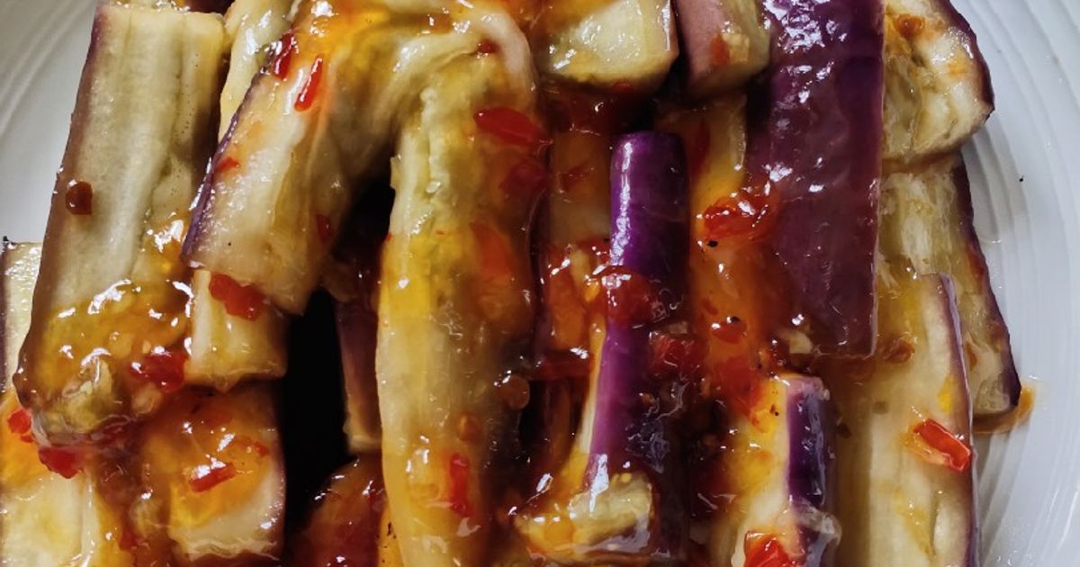 Sweet And Chilli Sauce Eggplant Recipe By Meme