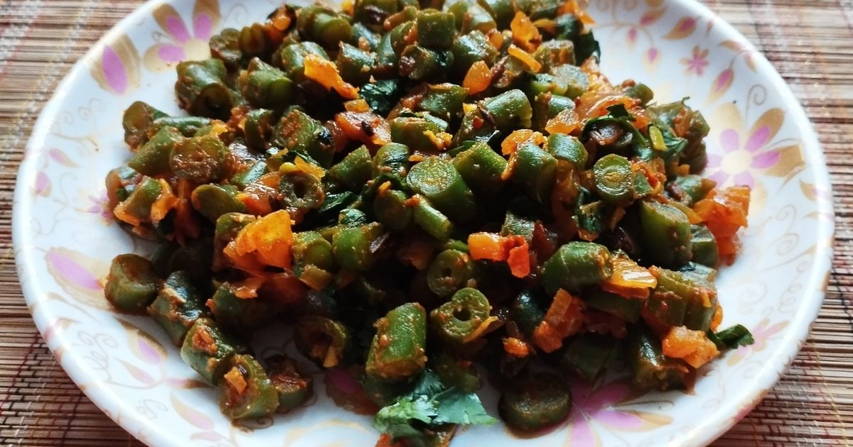 French Beans Sabji Recipe by Preeti V. Salvi - Cookpad