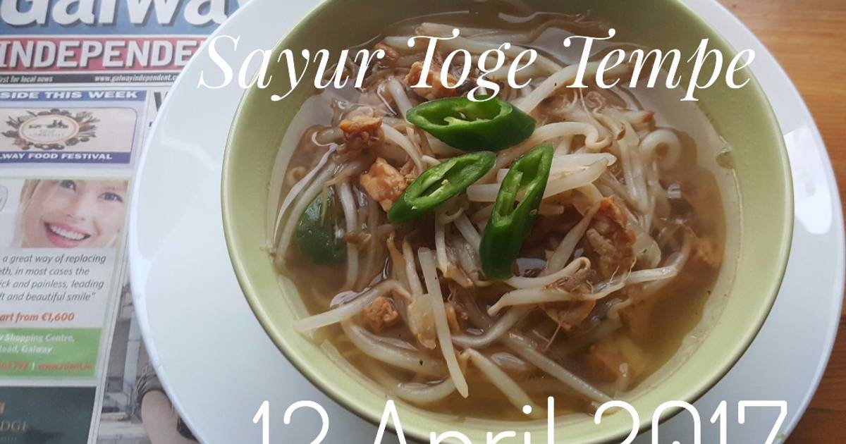 Resep Sayur Toge Tempe oleh Venny Fristy - Cookpad
