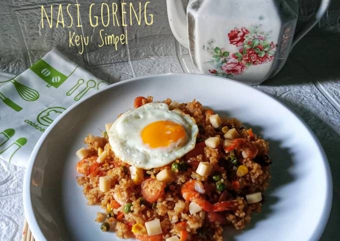 Resep Nasi Goreng Keju Simpel oleh Oktaviani (Bund@ Keyl@) - Cookpad