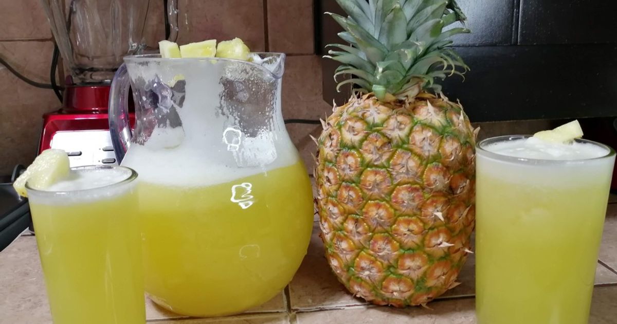 Agua De Piña Natural Receta de Recetas Caseras Nora - Cookpad