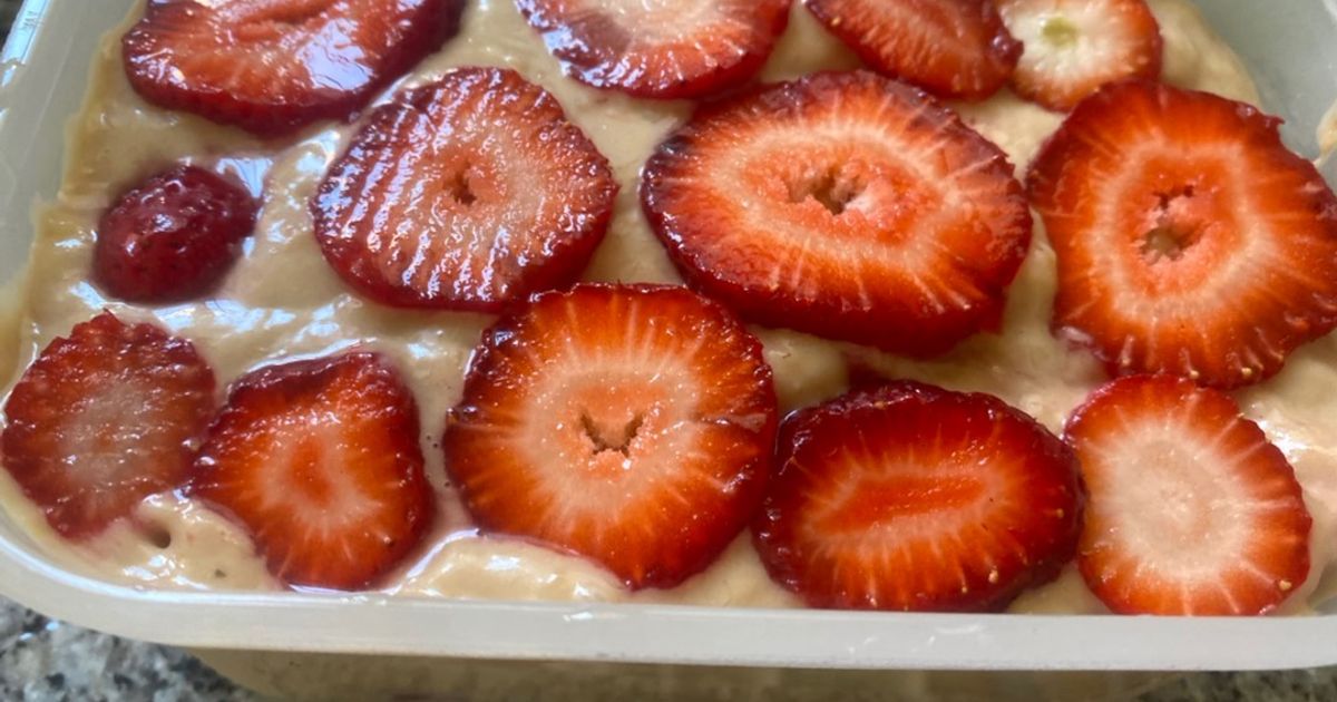 postres con pasta de mani y frutillas - 11 recetas caseras- Cookpad