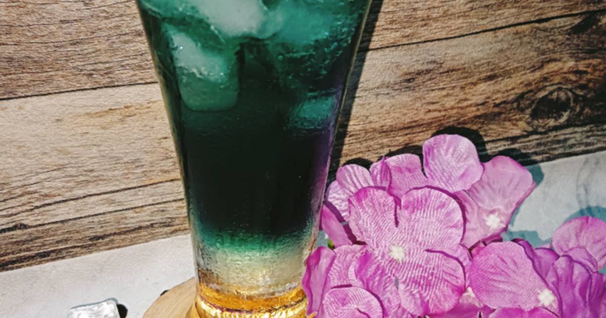 Resep 265. Iced Butterfly Pea Flower Dark Green Tea ~ teh bunga telang ...