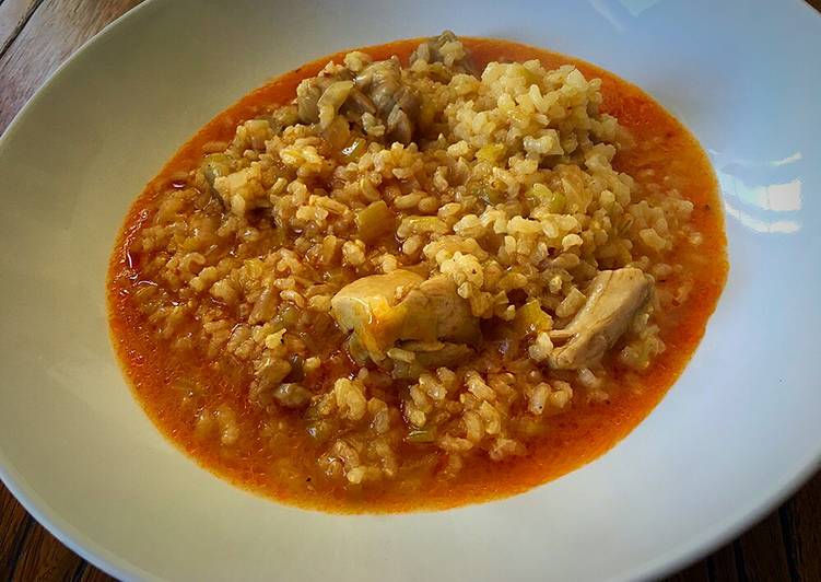 Cazuela de arroz integral con pollo Receta de CocinarParaCuatro - Cookpad