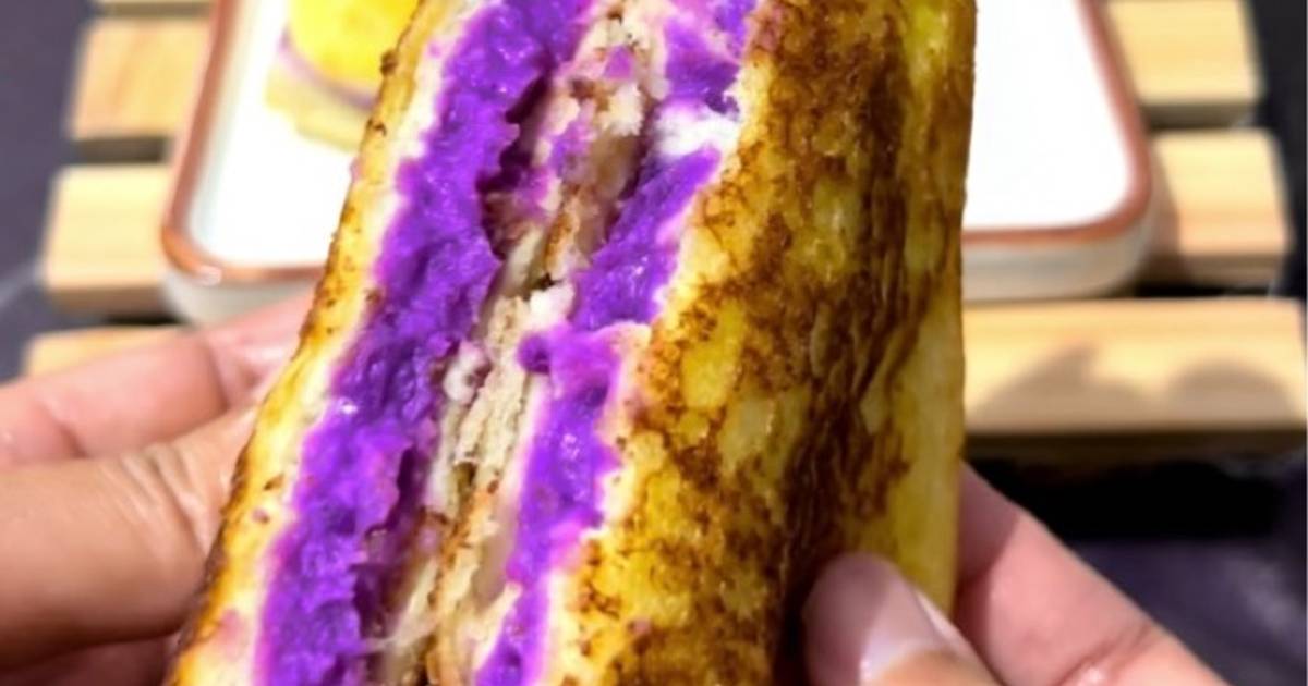 Resep Roti bakar ubi ungu oleh Kiki Karlina - Cookpad