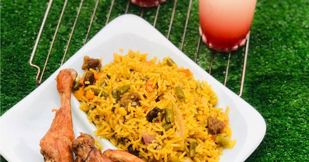 Fried rice girki daga Princess Amrah - Cookpad