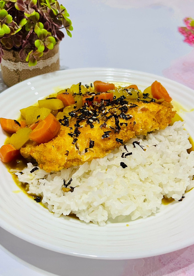 Resep 347. Tori Katsu Curry Rice |Chicken Katsu Kari Jepang > Homemade ...