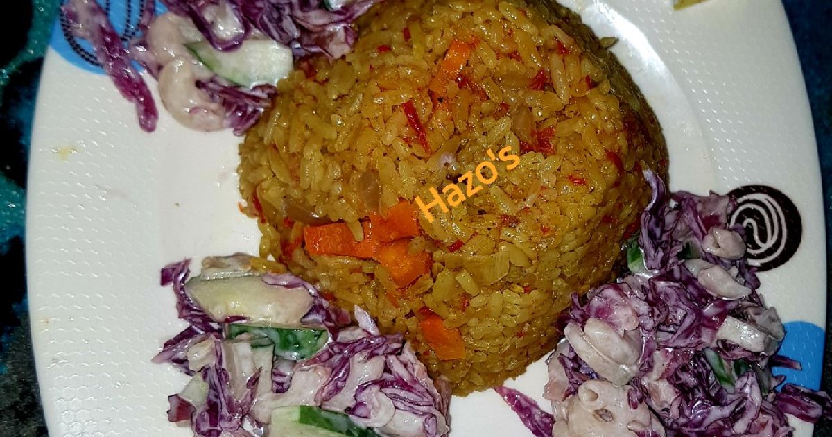 Soyayyen Shinkafa Da Salak Din Jan Kabeji Da Macaroni girki daga Jamila ...