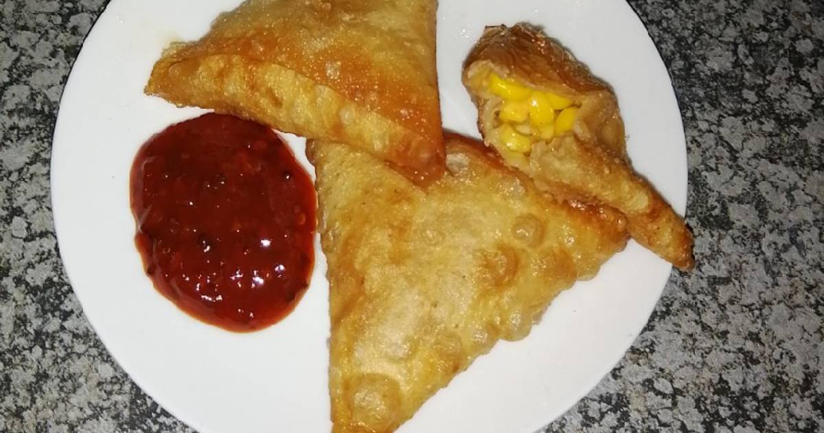 Cheese and corn samoosa's Recipe by Aqilah Lakay - Cookpad