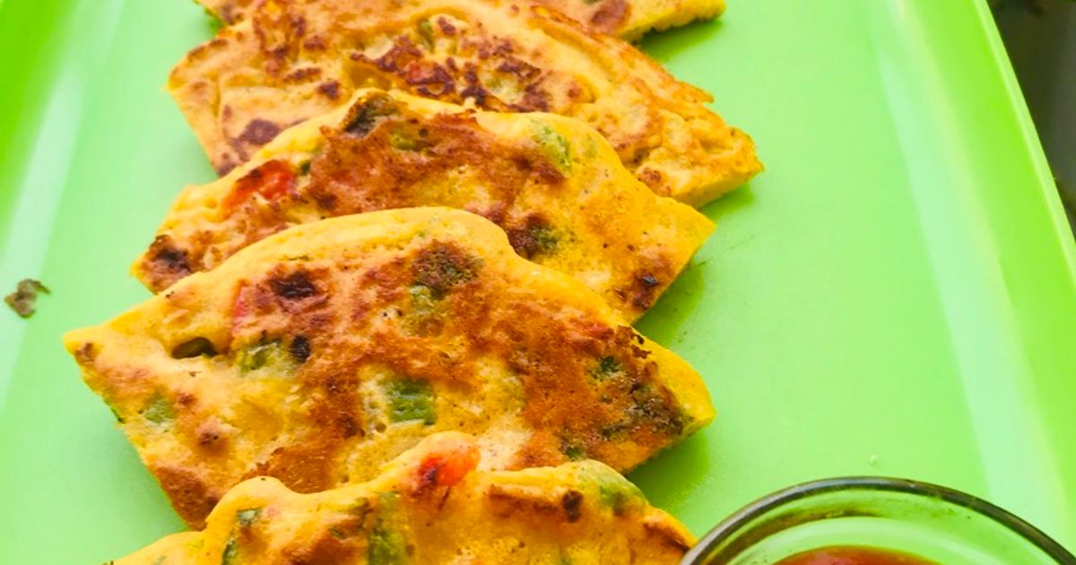 Vegetable Besan Chilla Recipe by Ritu Pahwa - Cookpad