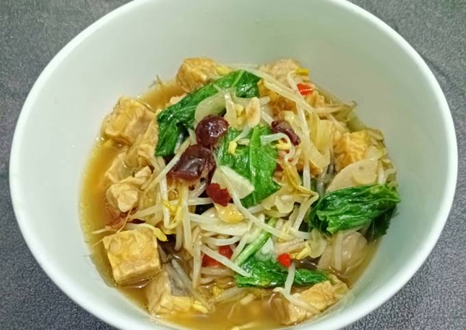 Resep 510. Tumis Kurma Cina / Angco Tempe dan Sayuran oleh Devin - Cookpad