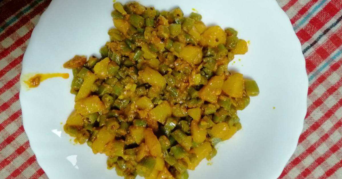 Bhumi દ્વારા રેસીપી ફણસી બટાકા નું શાક (Fansi Bataka Shak Recipe In ...