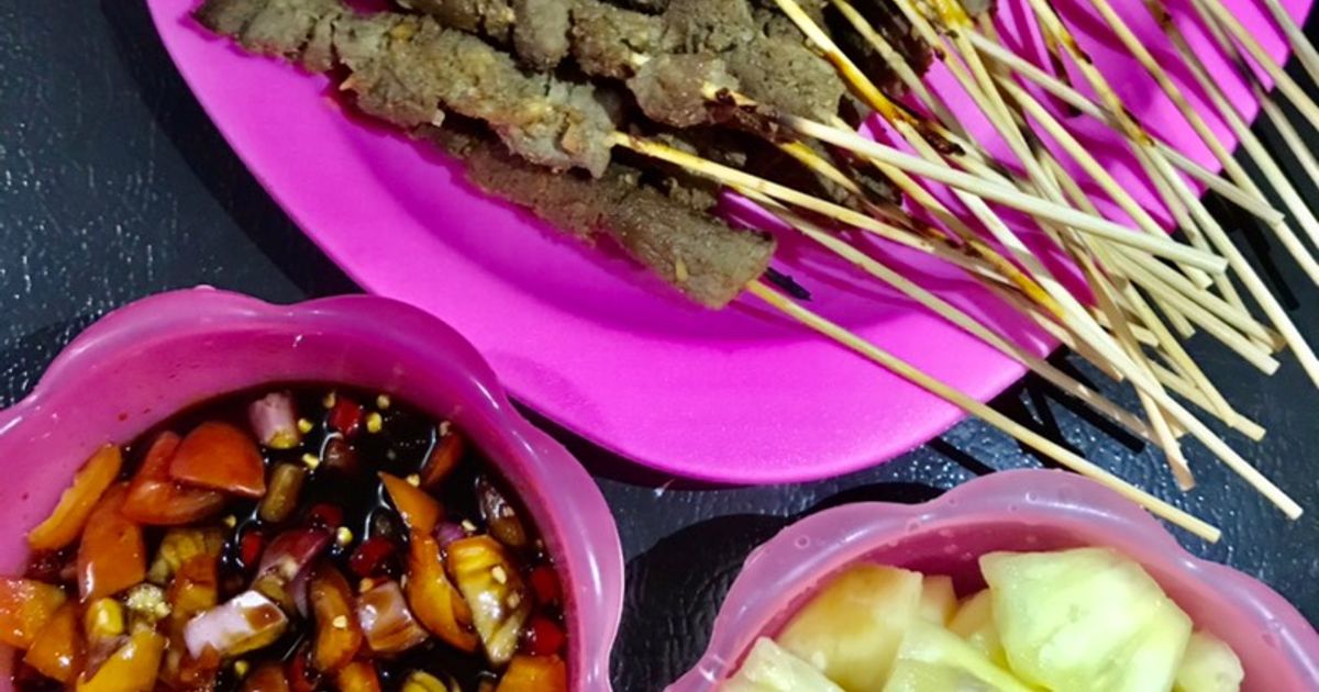 Resep sate sapi empuk simple rumahan enak dan mudah - Cookpad