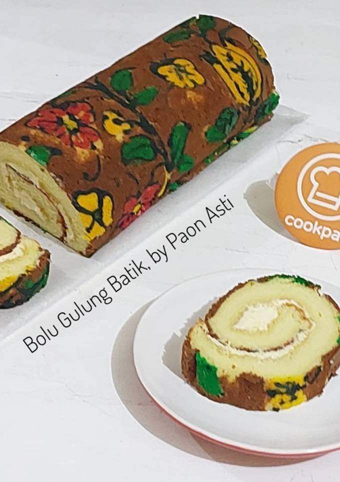 Resep Bolu Gulung Batik di Oven oleh asti - Cookpad