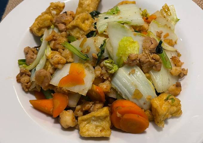 Resep Capcay Tahu Ayam Udang Favoritè oleh Enggelyna Septivienni - Cookpad
