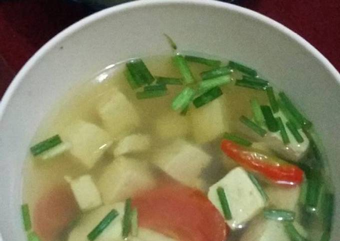 Resep Sop tahu putih asam pedas oleh Syifa Fauziah - Cookpad