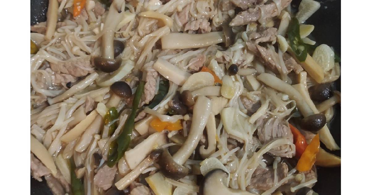 96 resep tumis jamur enoki dan daging enak dan mudah - Cookpad