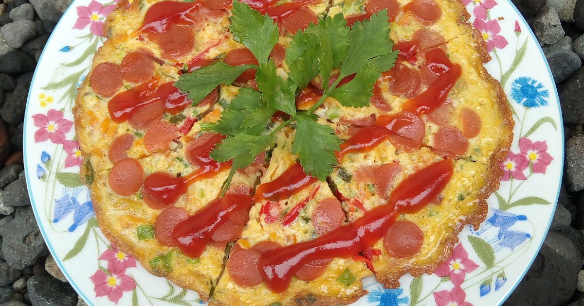 Resep Pizza Telur Dadar Entahlah 19.4 oleh Chef Arale - Cookpad