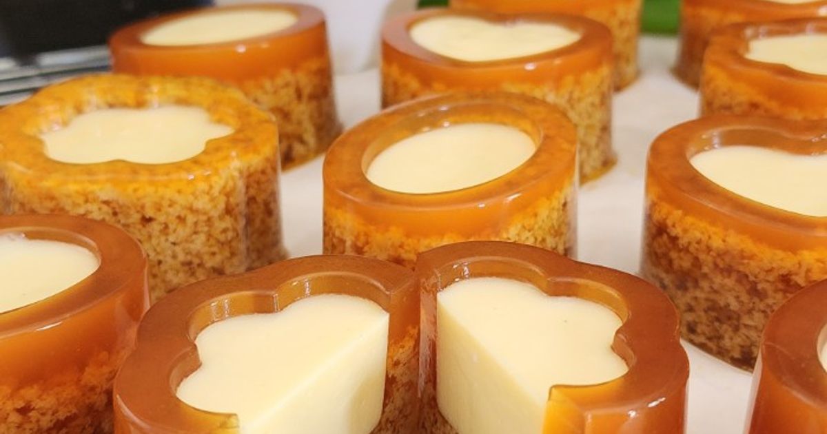 Resep puding santan gula merah mentega rumahan enak dan mudah - Cookpad