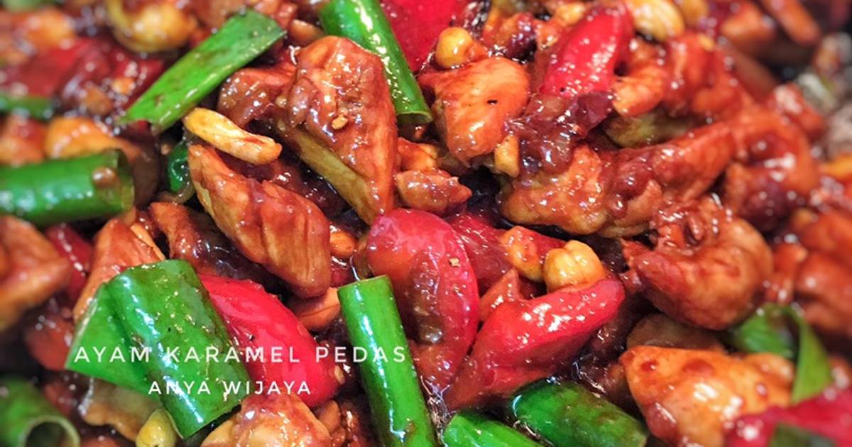 Resep Ayam Karamel Pedas oleh Anya Wijaya - Cookpad