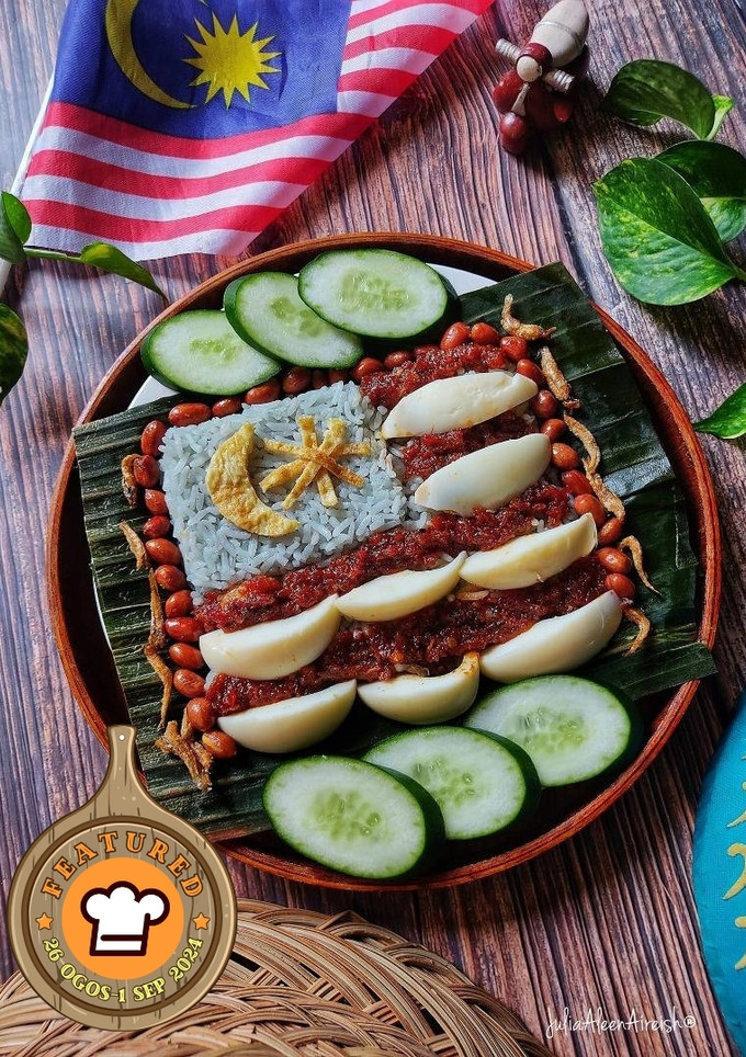 Resipi Nasi Lemak Bunga Telang Dan Sambal Bilis Tok Wan oleh Julia ...