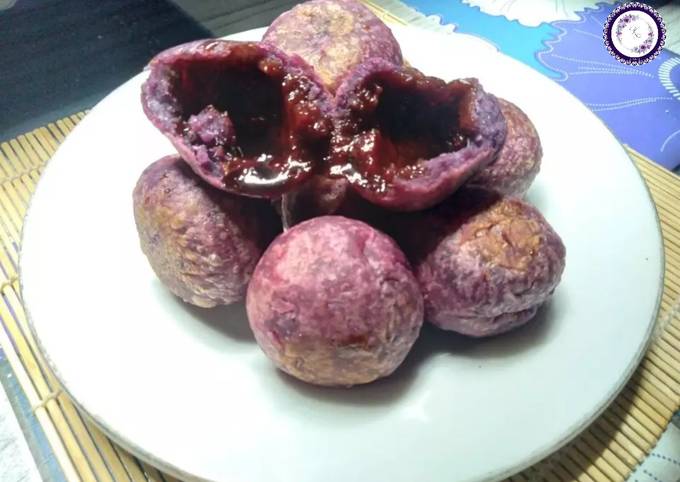 Resep Bola-bola Ubi Ungu oleh Kurnia Kemala Sari - Cookpad